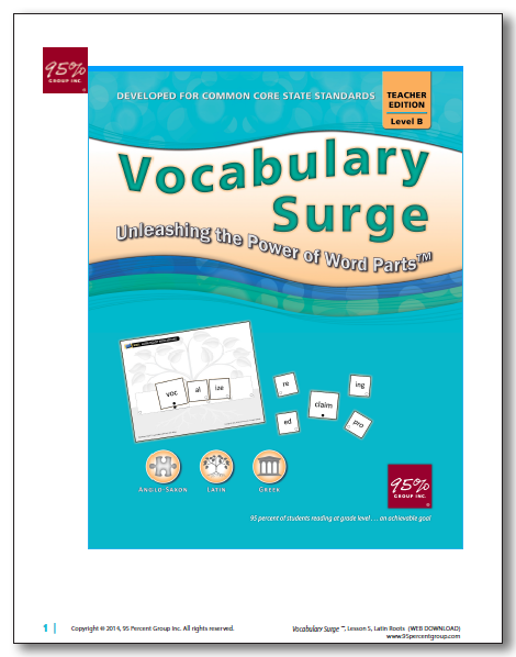 Vocabulary Surge: Unleashing the Power of Word Parts™, Level B ...