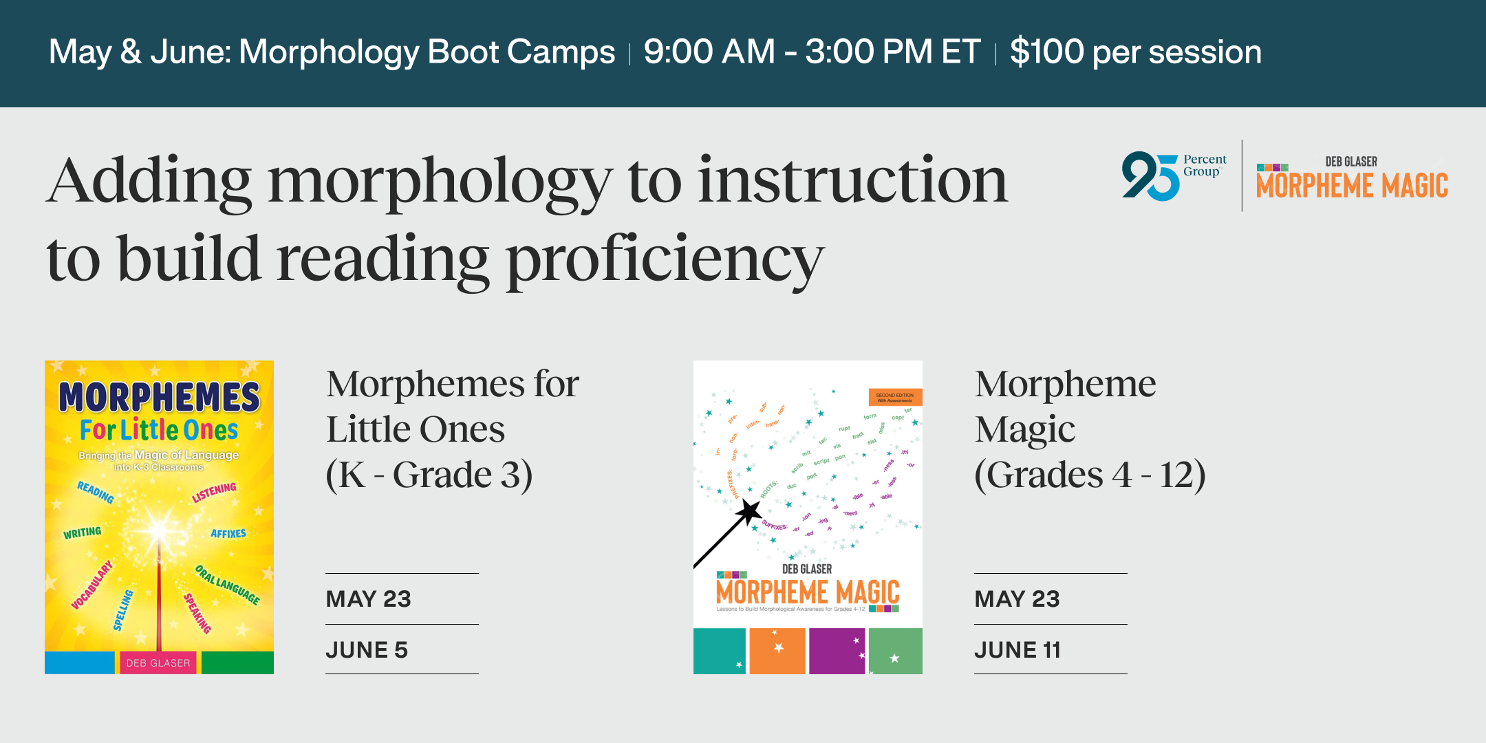 Morpheme Magic Workshops | May-June 2024