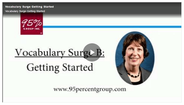 Vocabulary Surge Level B: Getting Started Video
