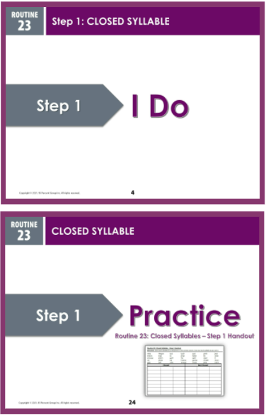 MSRC Digital Presentation Files for use with Multisyllable Routine Cards